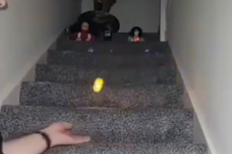 Moment man captures 'ghostly' voice inside home as objects 'move by ...