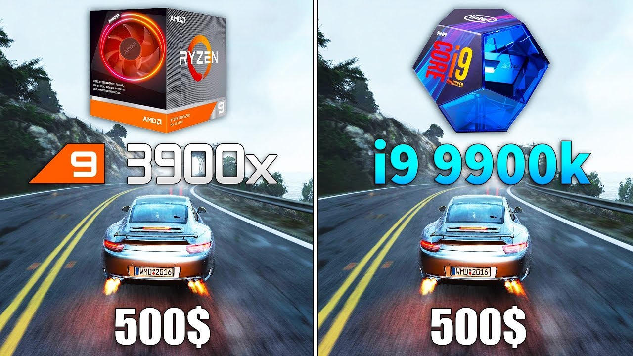 Ryzen 9 3900X vs i9 9900K test in 9 games
