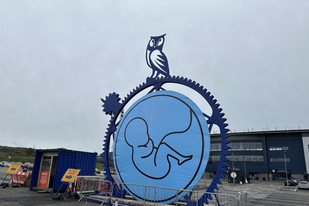 What Oldham thinks of 'giant embryo' artwork at Latics stadium