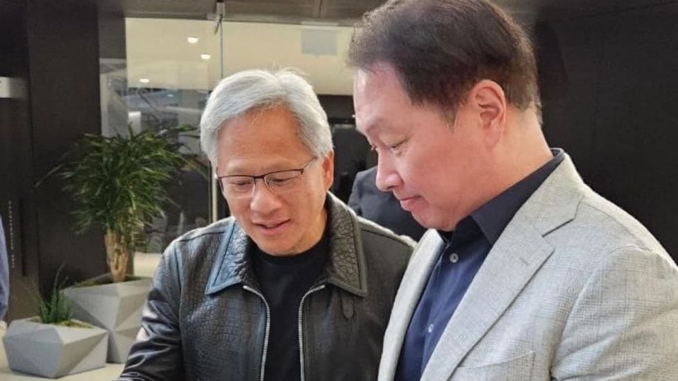 Exclusive: SK Group Chairman Meets NVIDIA CEO for AI Talks