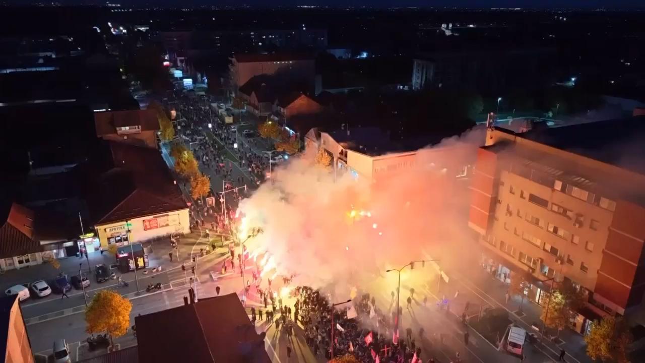 Serbia march continues through the night ahead of rally marking deadly ...