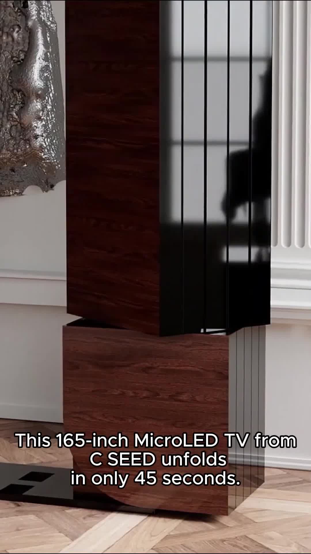This 165-inch MicroLED TV from C SEED unfolds in only 45 seconds # ...