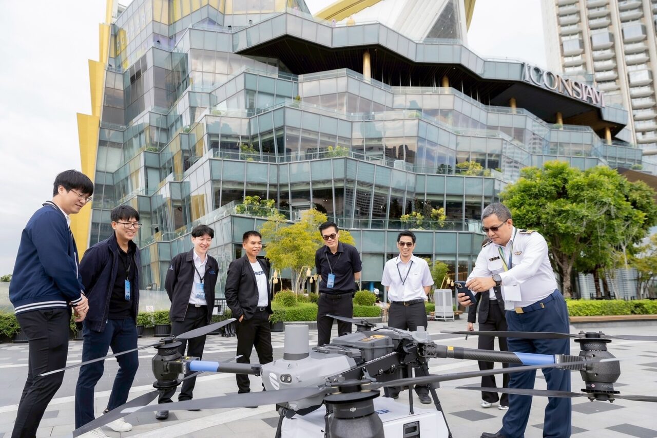 “Skyller Solutions” สาธิตการขนส่งอุปกรณ์การเเพทย์ยุคใหม่ด้วยโดรน