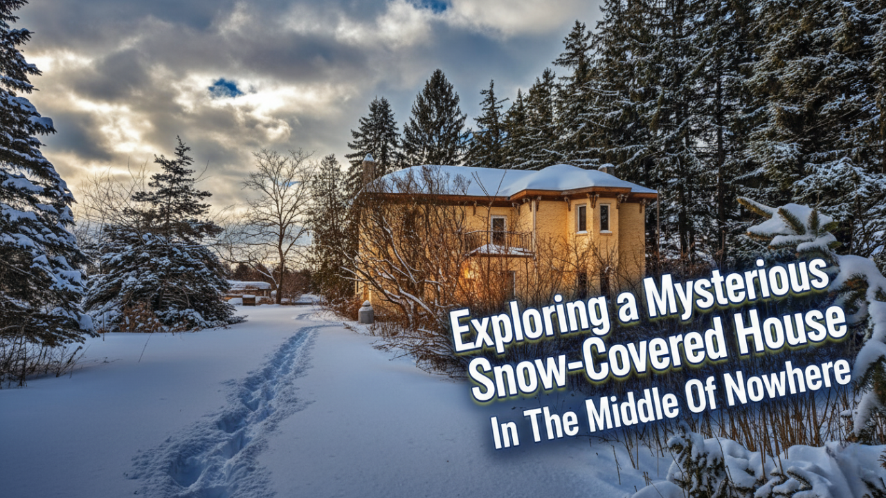 Exploring a Mysterious Snow-Covered House in the Middle of Nowhere