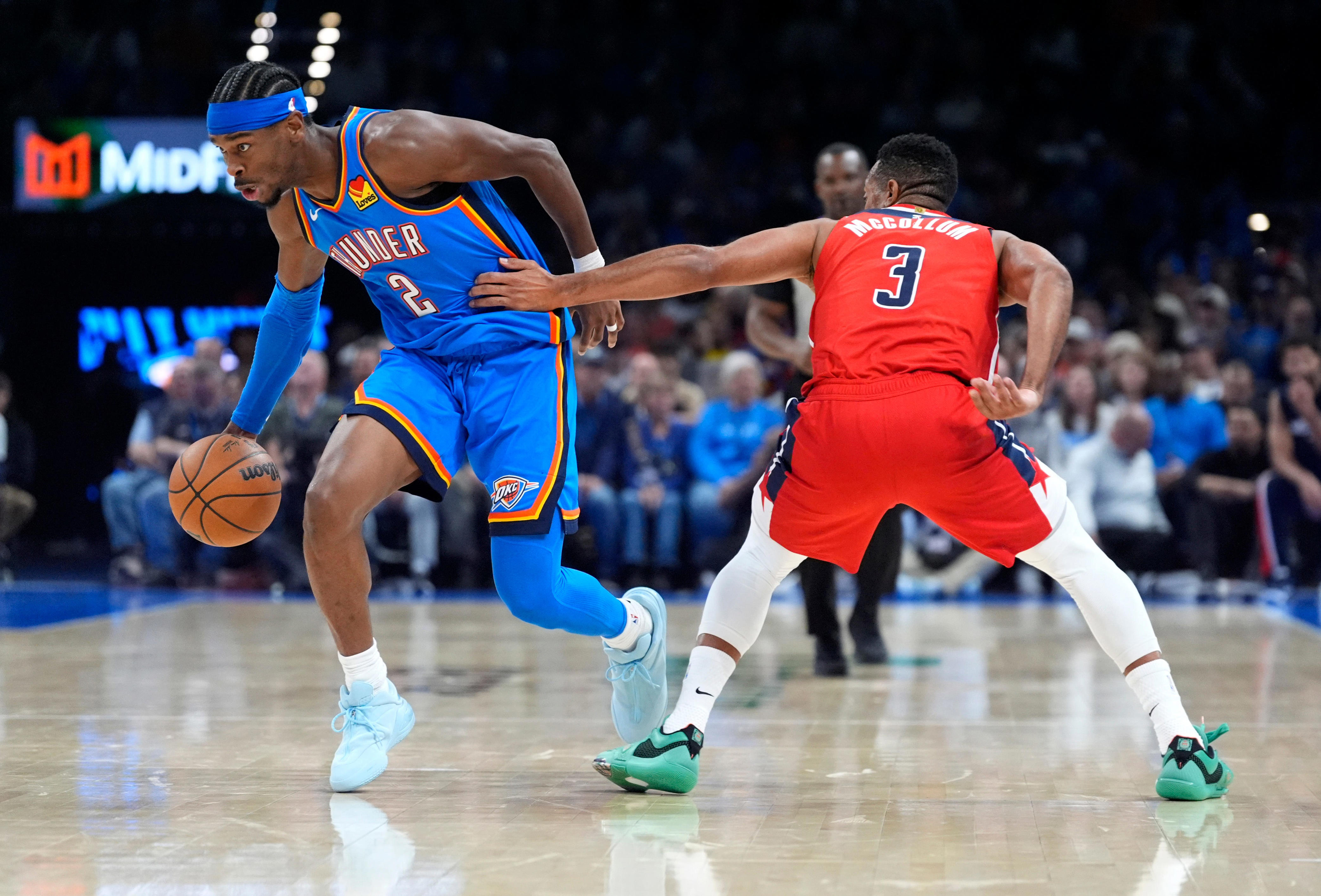 OKC Thunder sets an NBA record in rolling past Washington Wizards to ...