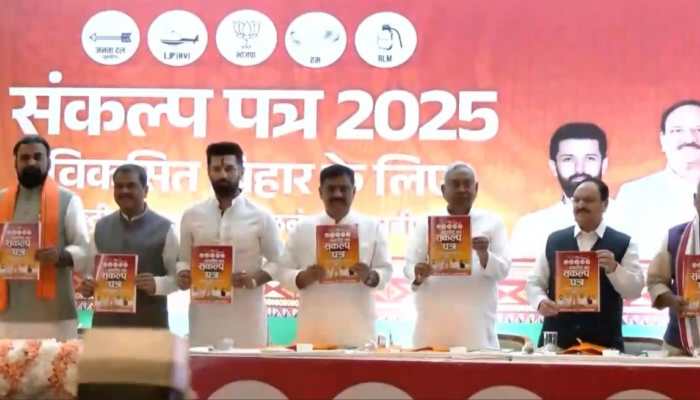Bihar NDA Manifesto: BJP Unveils 'Sankalp Patra' With Alliance Leaders ...