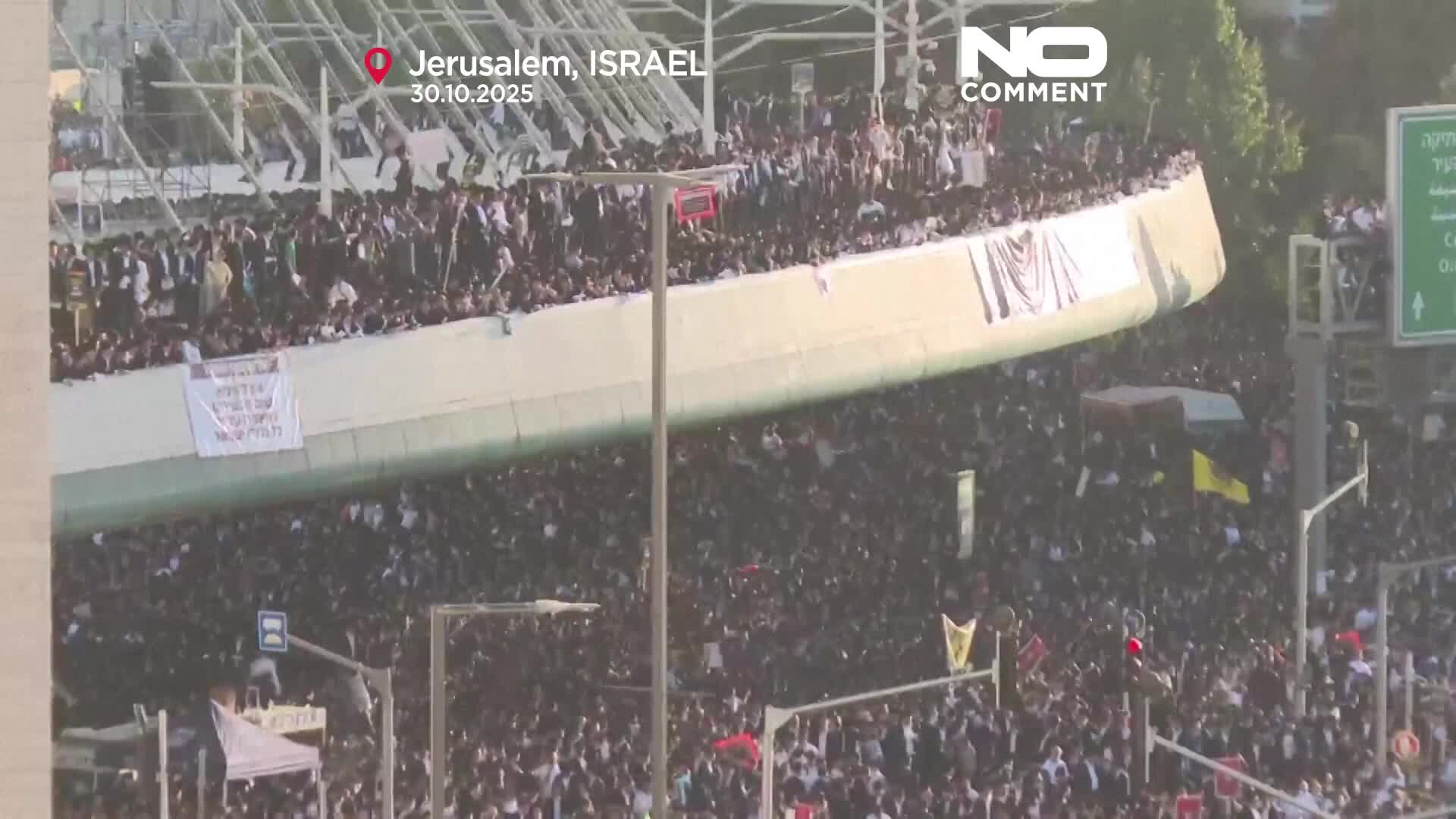 Dizaines de milliers d’ultra-orthodoxes manifestent à Jérusalem contre ...