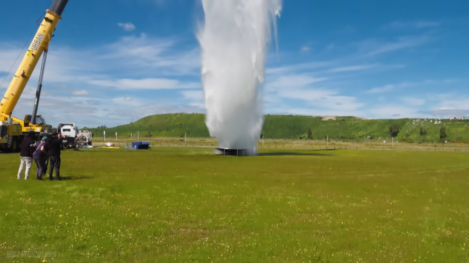 What happens when 2 tons of water hits a car