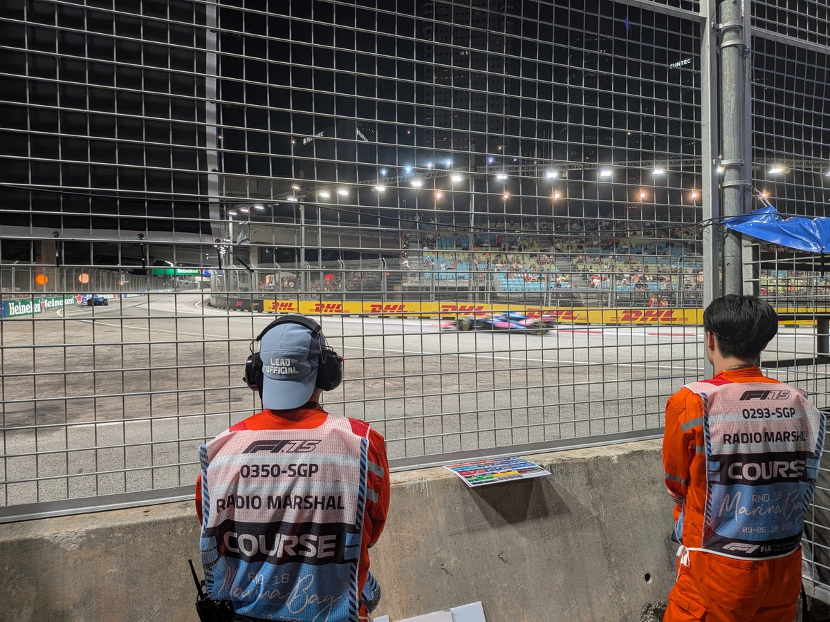 A day in the life of an F1 Singapore GP marshal