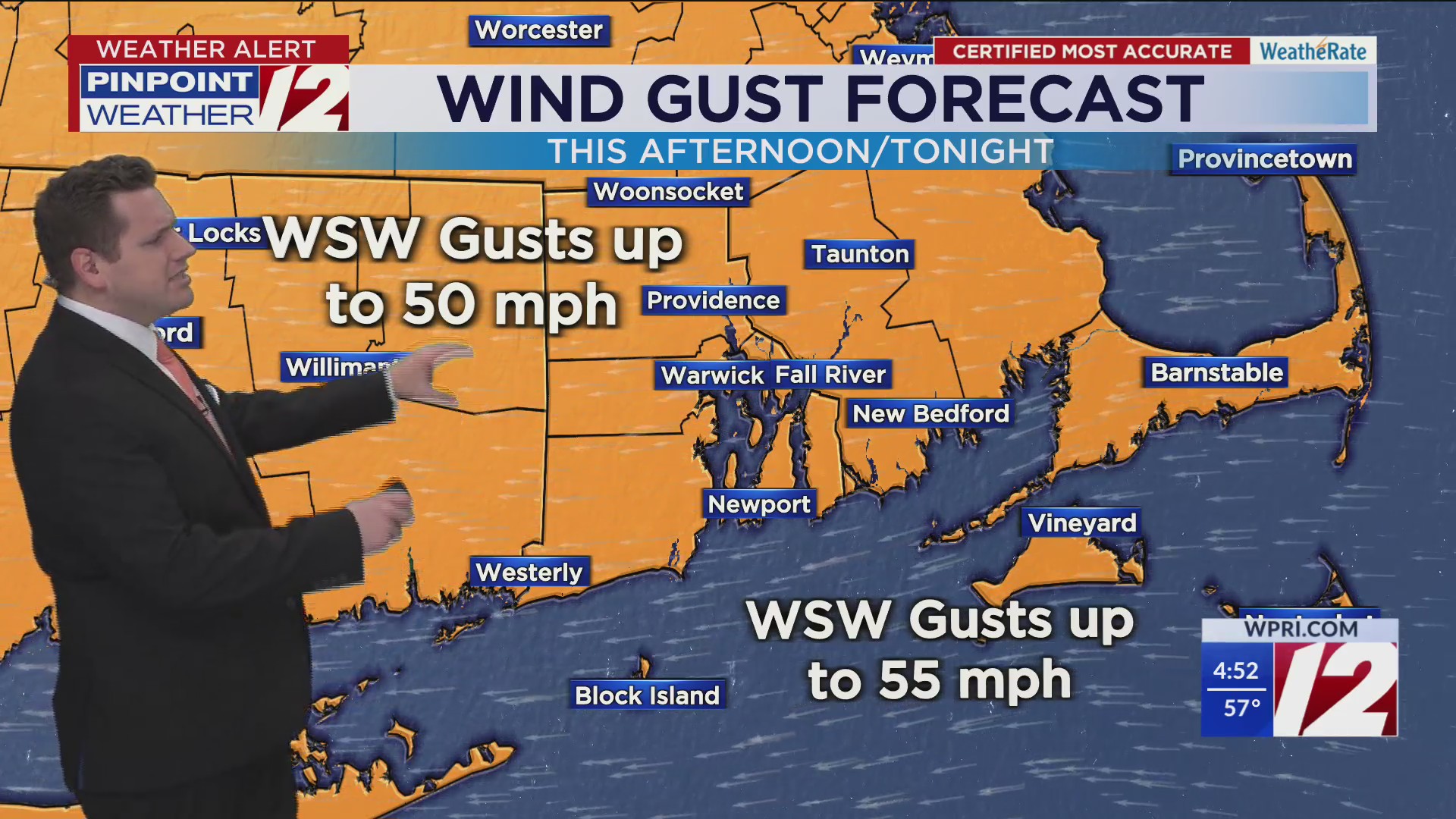 WPRI 12 Weather Forecast 10/31/25: Wind Advisory Issued Later Today ...