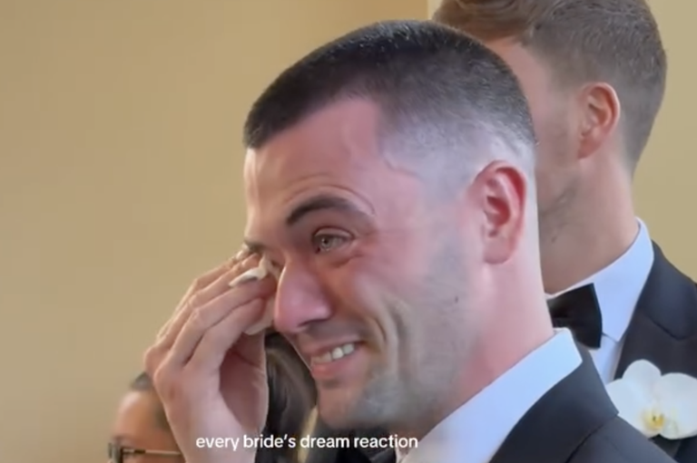 Watch: Roy Keane's son Aidan wells up as his beautiful bride walks down ...