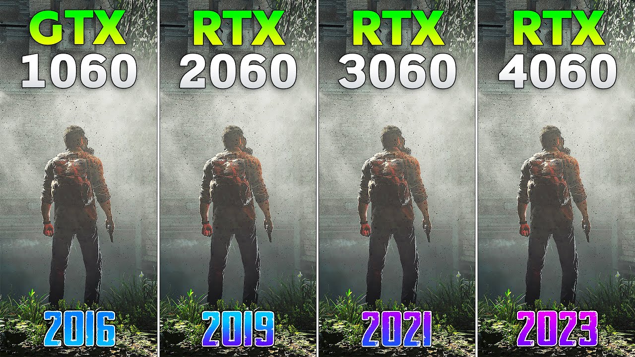 GTX 1060 vs RTX 2060 vs RTX 3060 vs RTX 4060 - Test in 8 games