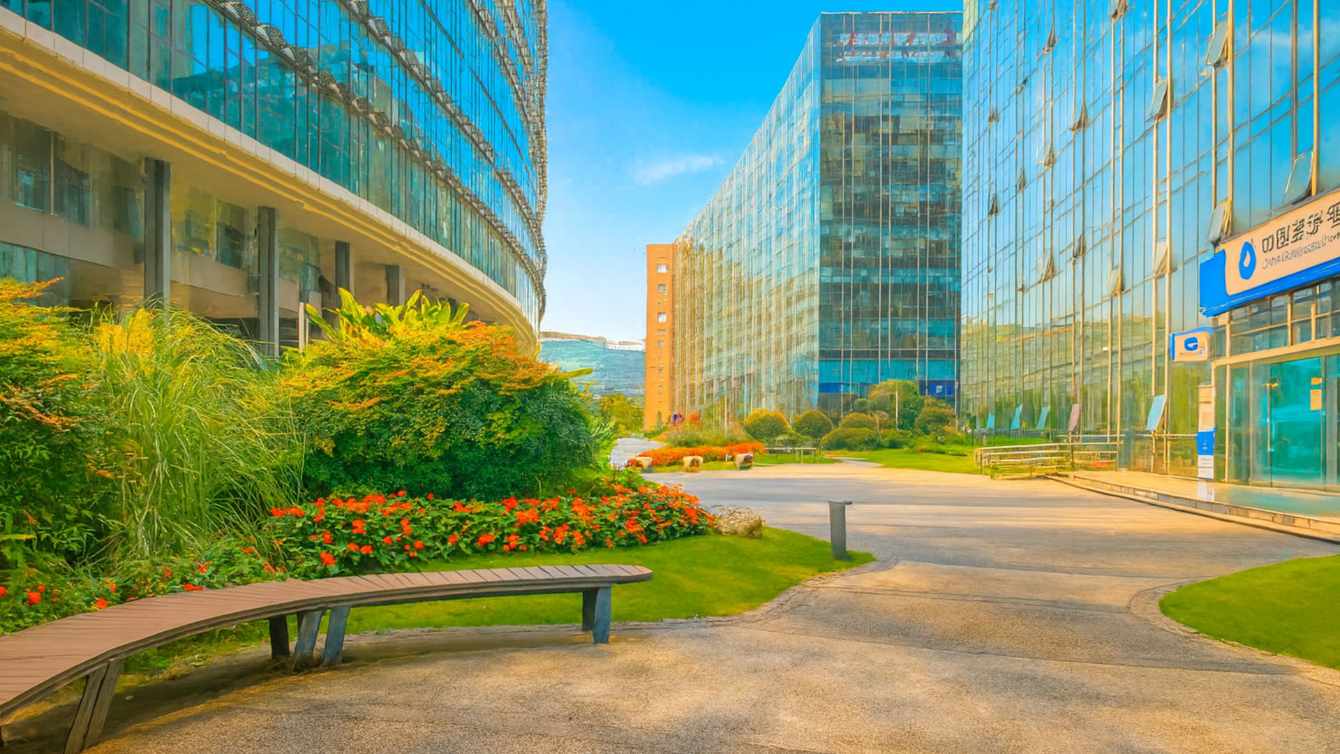 Where Modern Offices Meet Beautiful Gardens