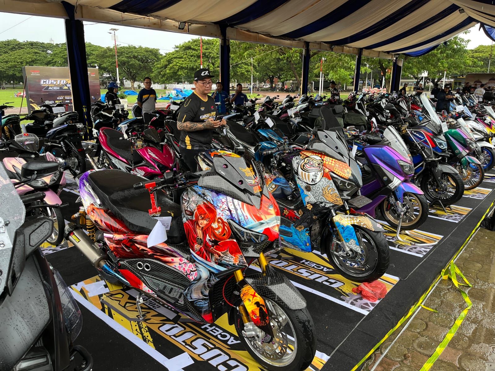 XMAX Rp 400 Juta Milik Juwantono Jadi Sorotan di Yamaha CUSTOMAXI 2025 Aceh