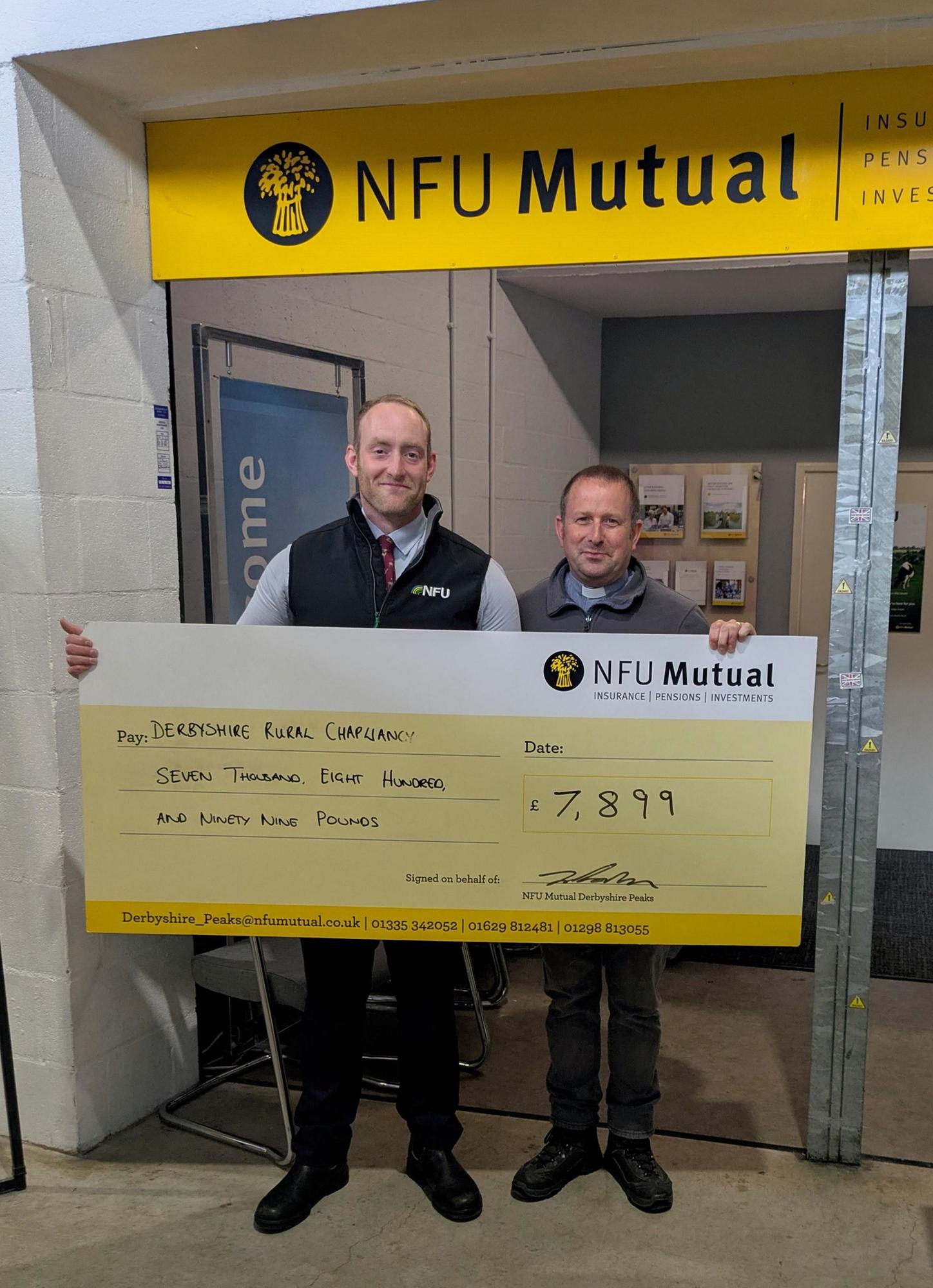 Derbyshire charities receive more than £30,000 from local insurer