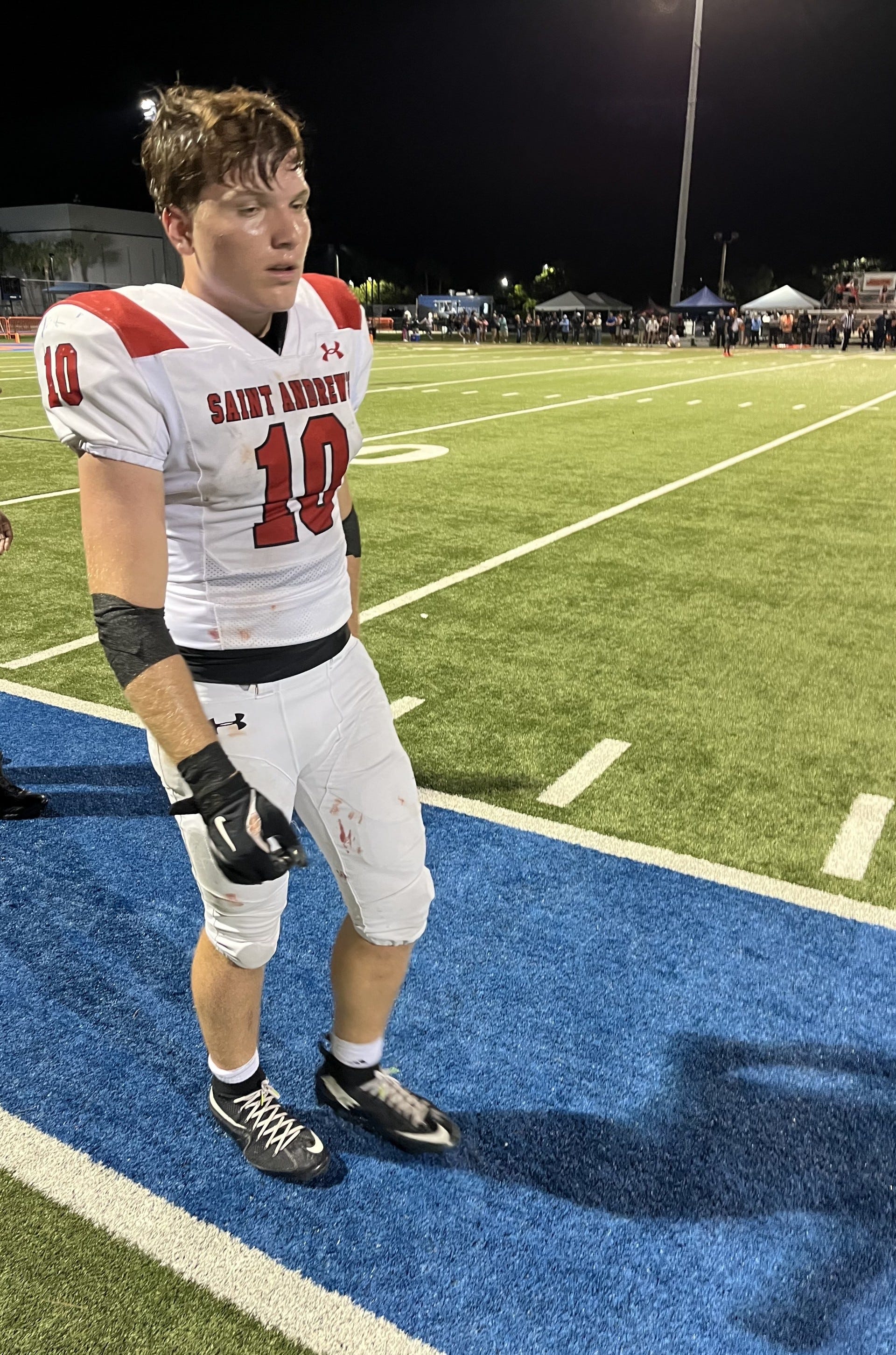 St. Andrew's football throttles Benjamin to complete stellar regular season