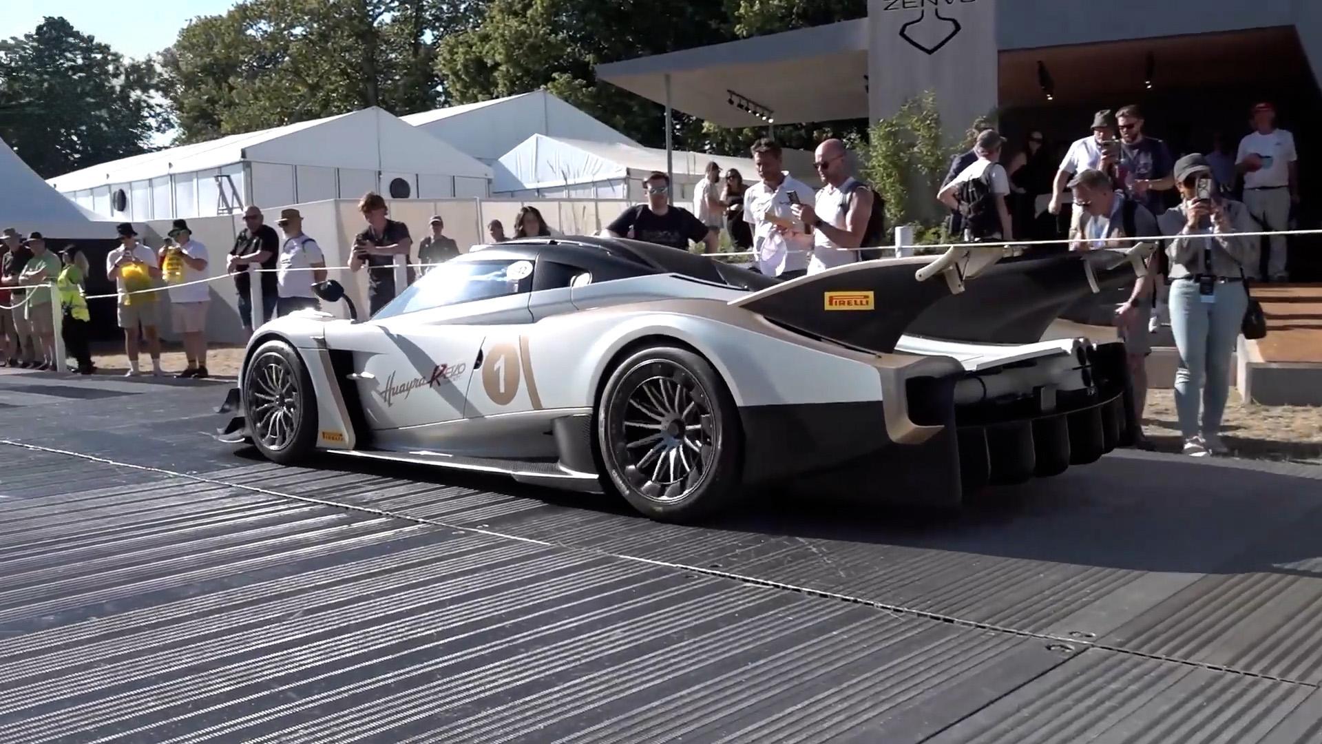 Pagani Huayra R Evo Roadster V12 Sounds At Goodwood FOS
