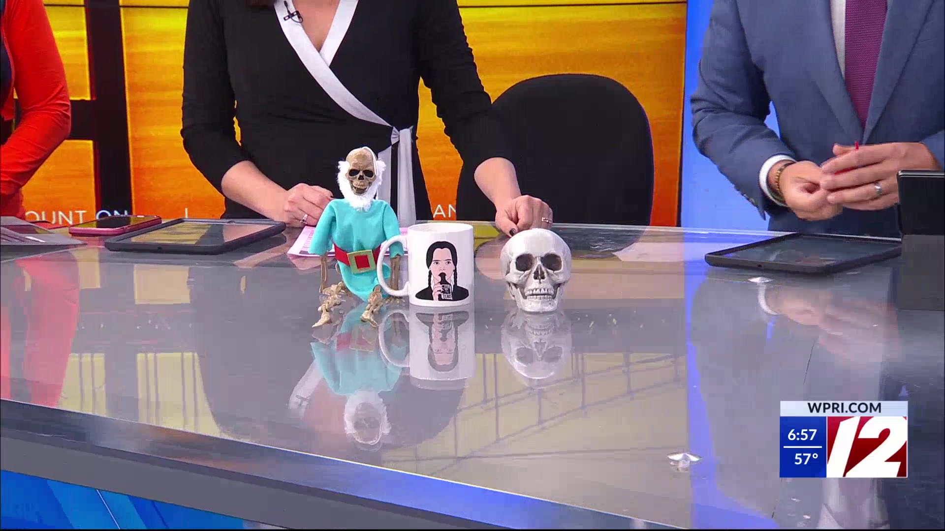 Halloween decor in the studio