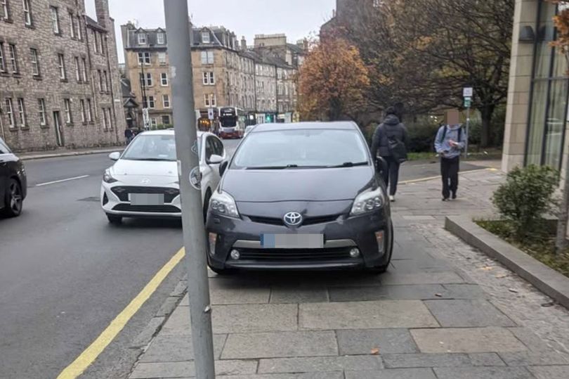 Edinburgh local brands parking 'absolute joke' as car left blocking ...
