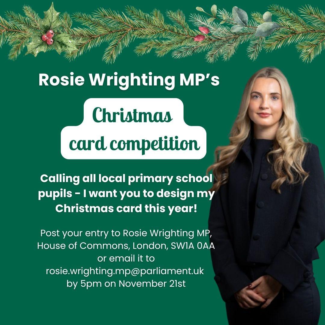 Rosie Wrighting MP launches Christmas card design competition for ...