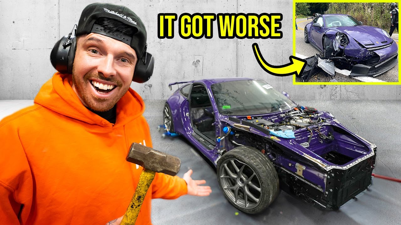 Rebuilding A Wrecked Porsche 911 GT3 - The Only Way To Save It