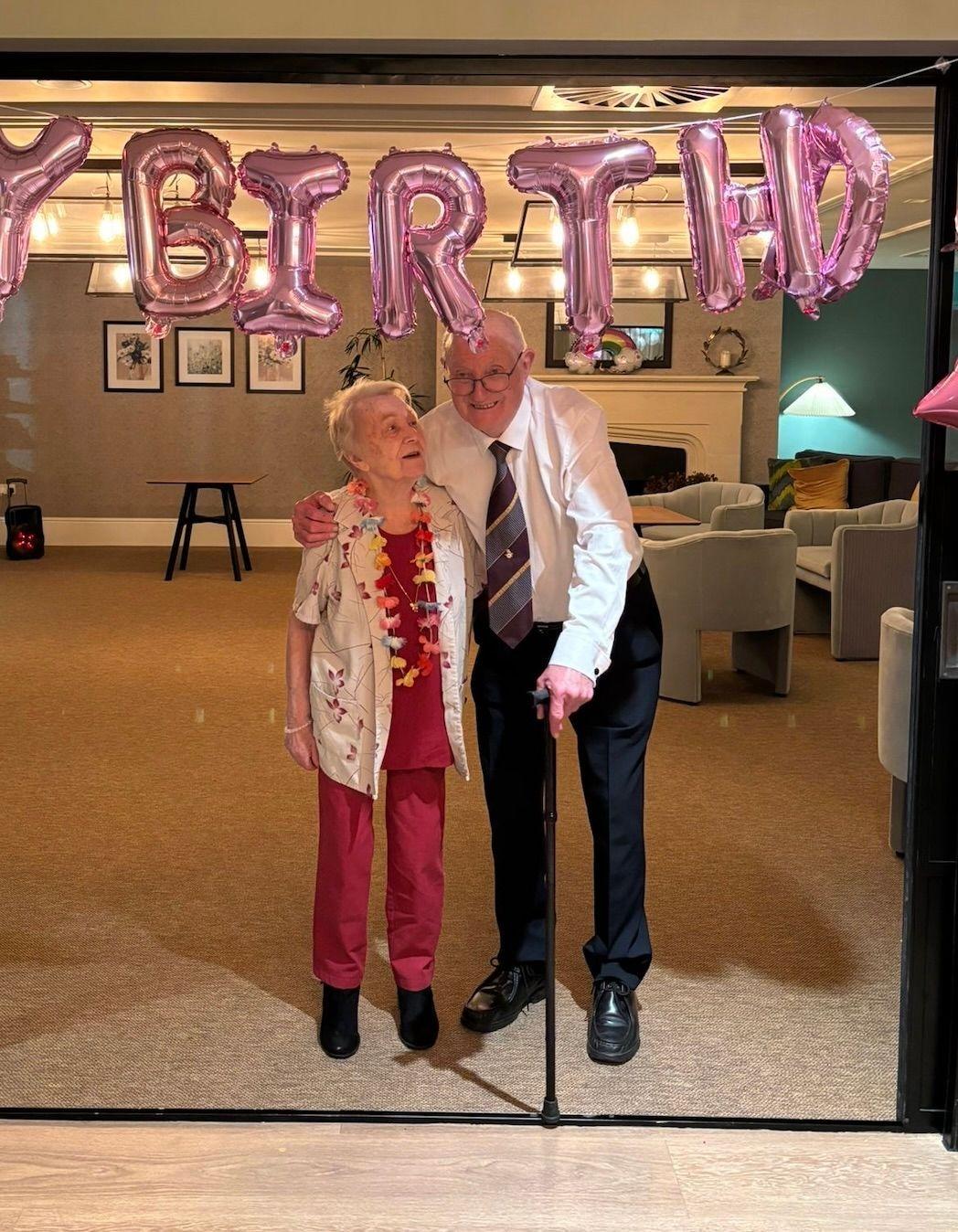 Luton retirement village raises a glass to 102-year-old resident Audrey ...