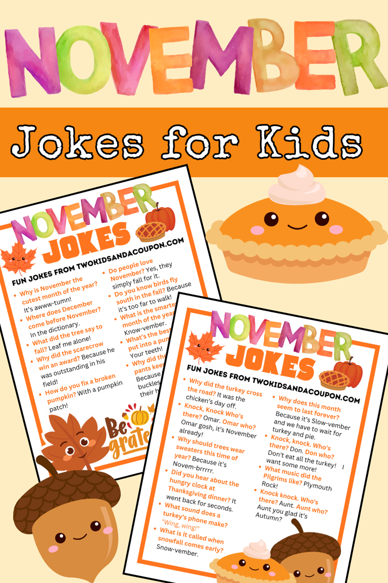 Serve Up Lots of Laughs With These November Jokes for Kids and Adults