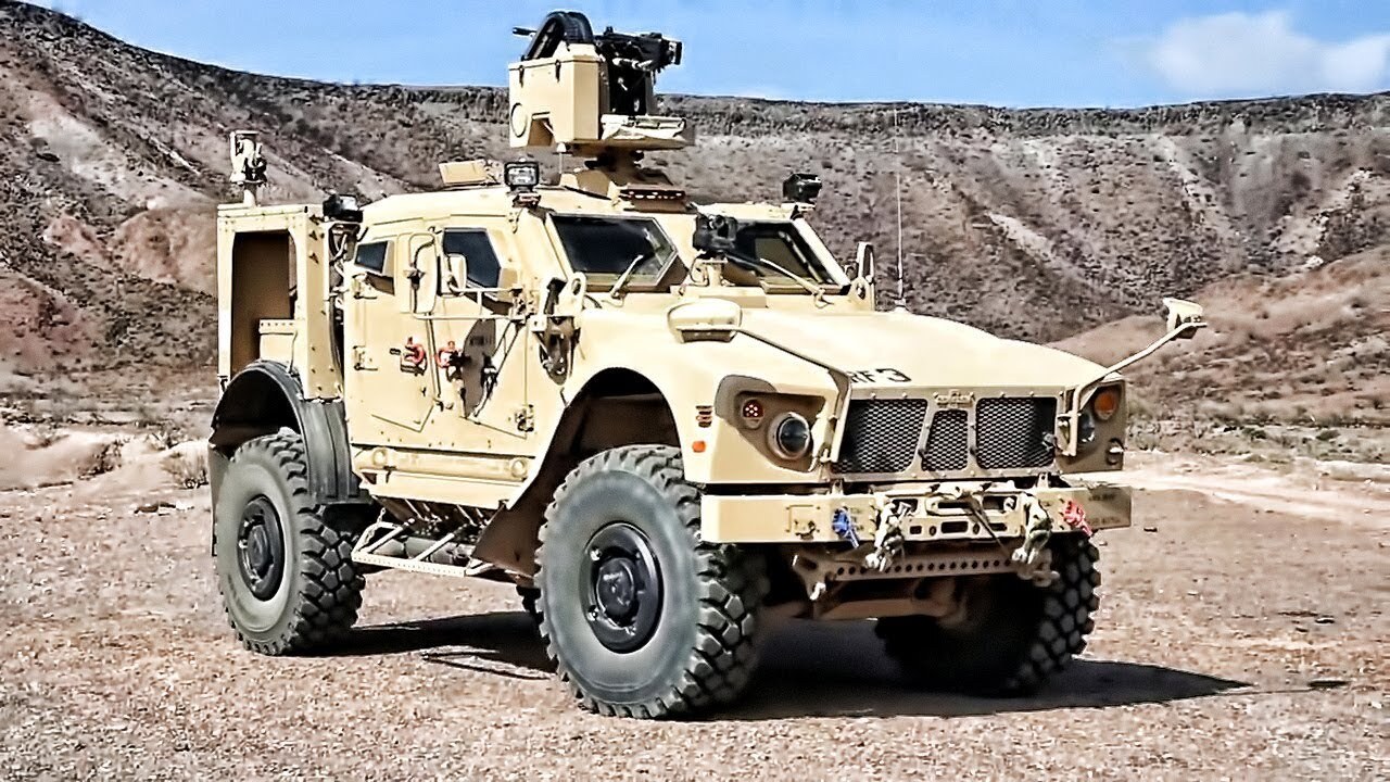 CROWS II .50 Cal Machine Gun Mounted On M-ATV