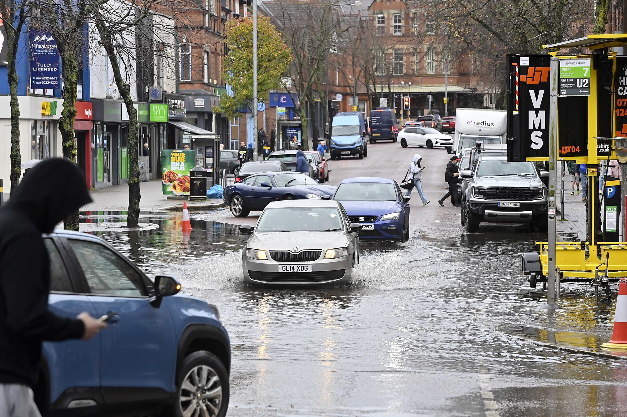 Warnings issued as some main Belfast roads closed following persistent ...
