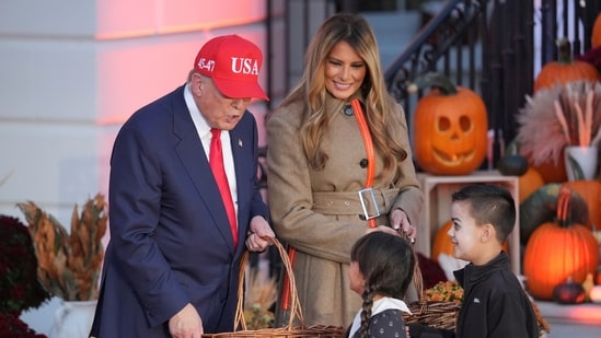 Inside White House Halloween 2025: Trump and Melania hand out candy ...