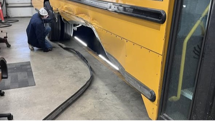 Decatur school bus suffers heavy damage in Friday accident; minimal ...