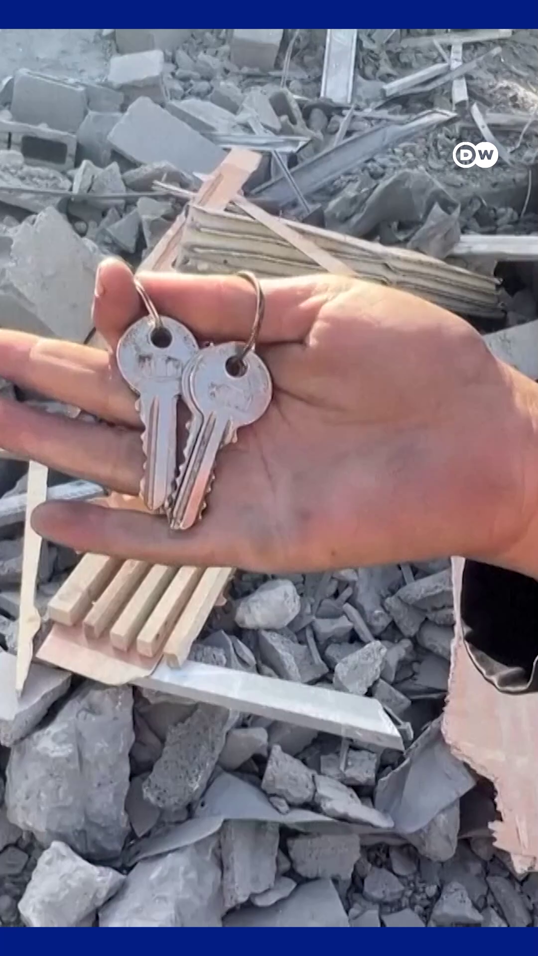 Gazans keep keys to destroyed homes