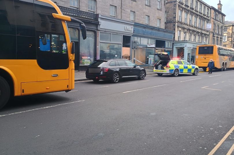 Edinburgh woman rushed to hospital after being struck by bus on busy road