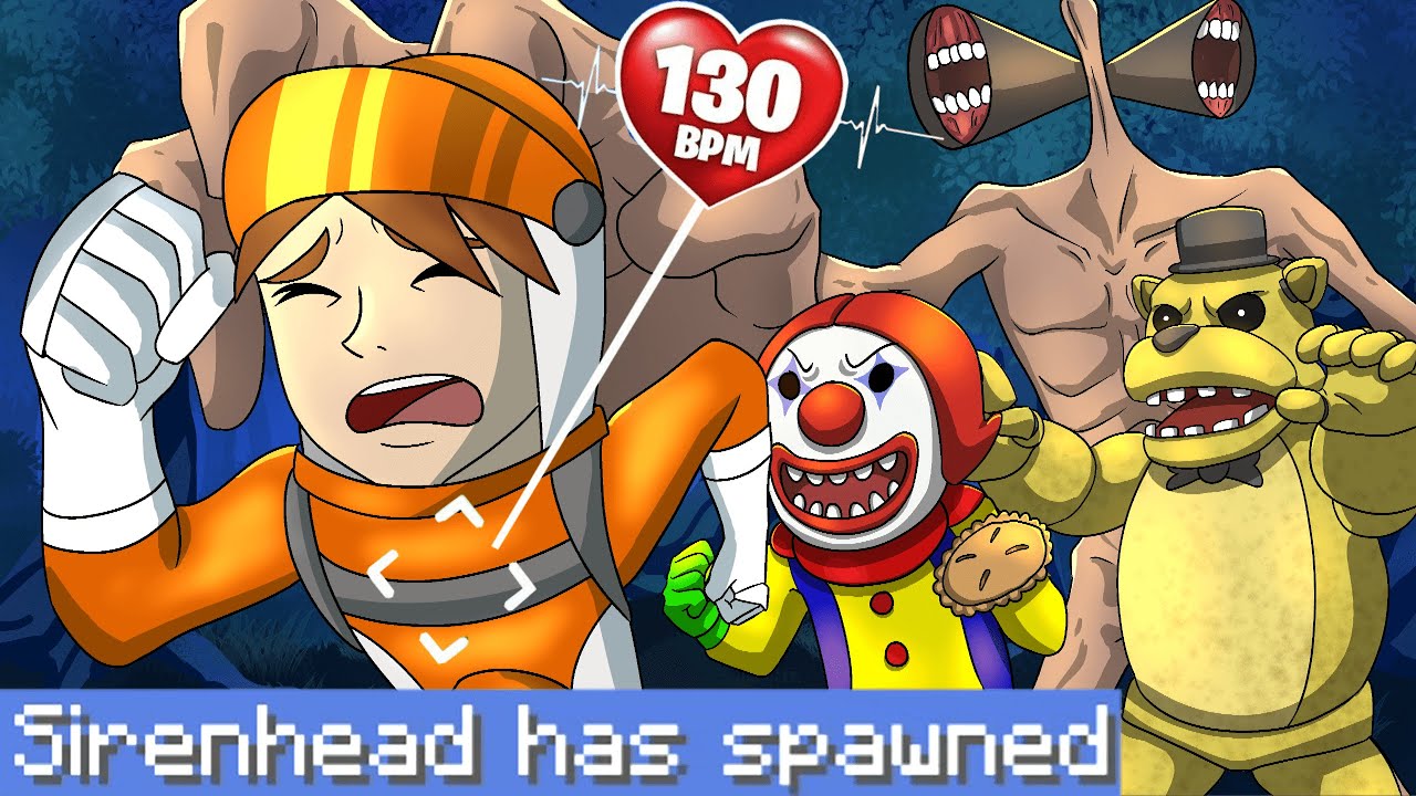 I download every horror mod with a heart rate monitor (Siren Head, FNAF ...