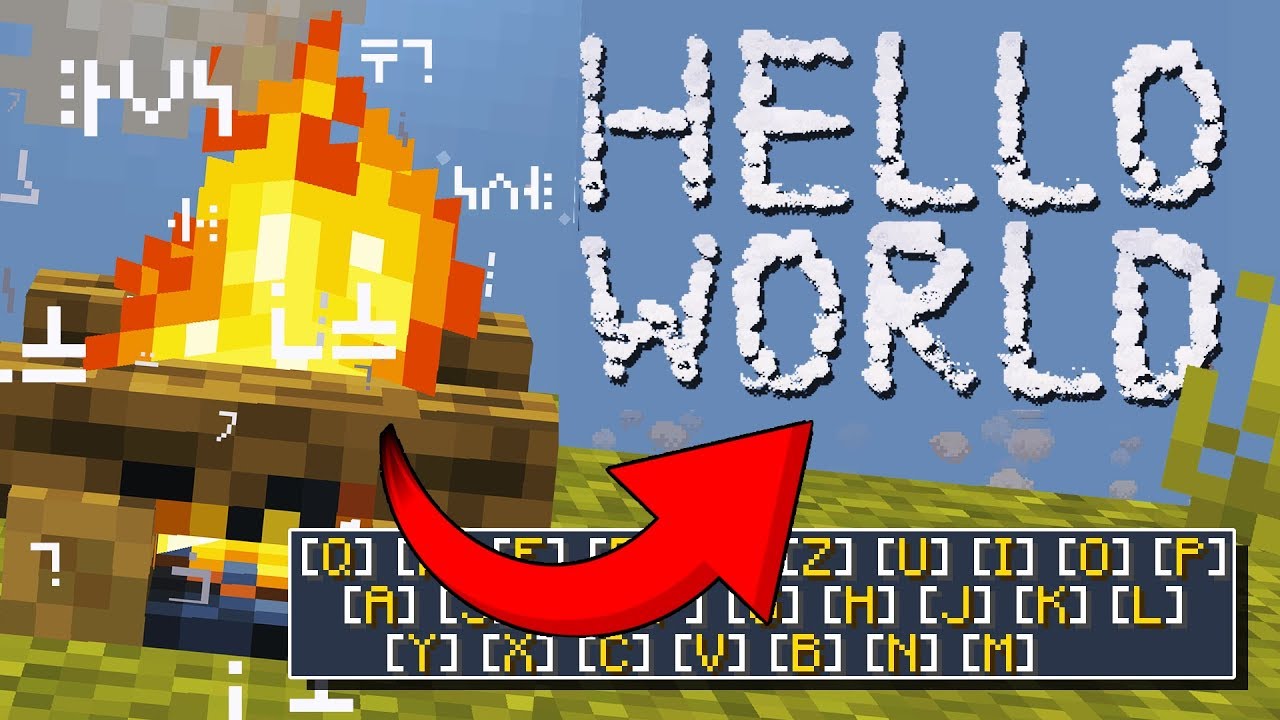 Campfire typewriter in Minecraft is surprisingly real