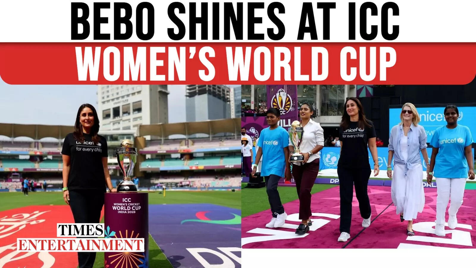 Kareena Kapoor & Mithali Raj Lead Trophy Walkout At India Vs Australia ...