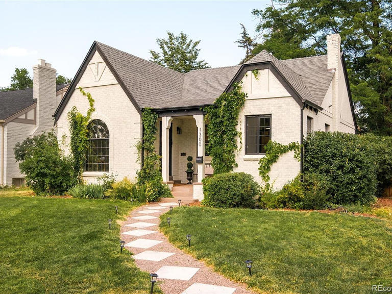 1936 Tudor Revival in Denver, Colorado With an Arched Picture Window ...