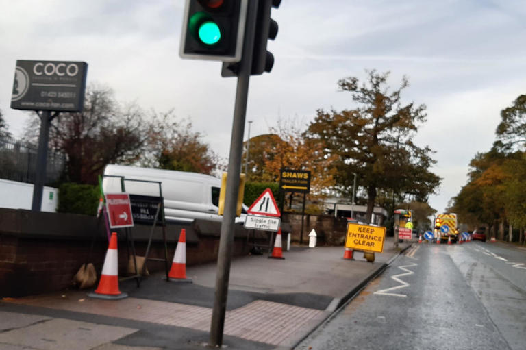 New series of temporary traffic lights begins in Harrogate on major road