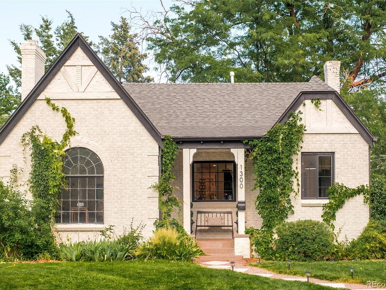 1936 Tudor Revival in Denver, Colorado With an Arched Picture Window ...