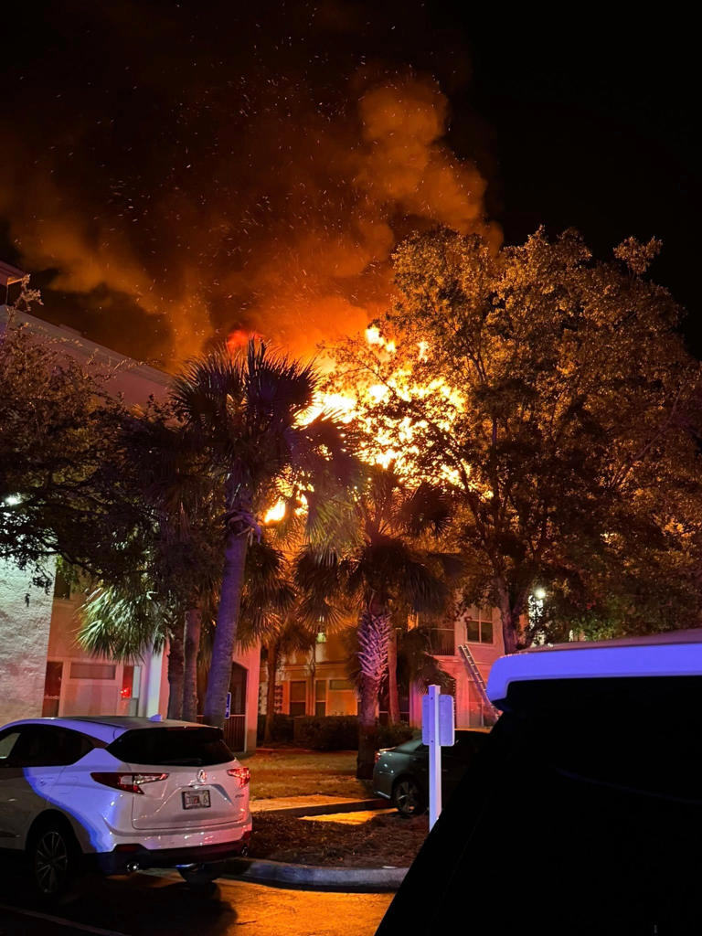 Structure fire at Legacy Apartments, no injuries reported