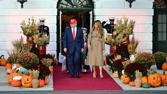 Inside White House Halloween 2025: Trump and Melania hand out candy ...