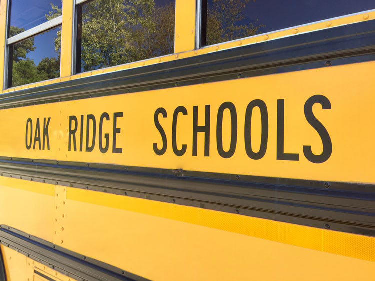 Oak Ridge school bus involved in crash, no injuries