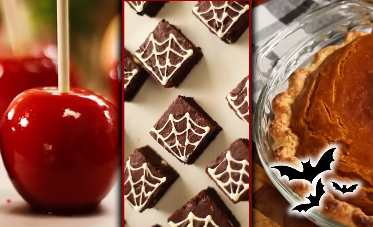 I made spooky candy apples for Halloween!🍏