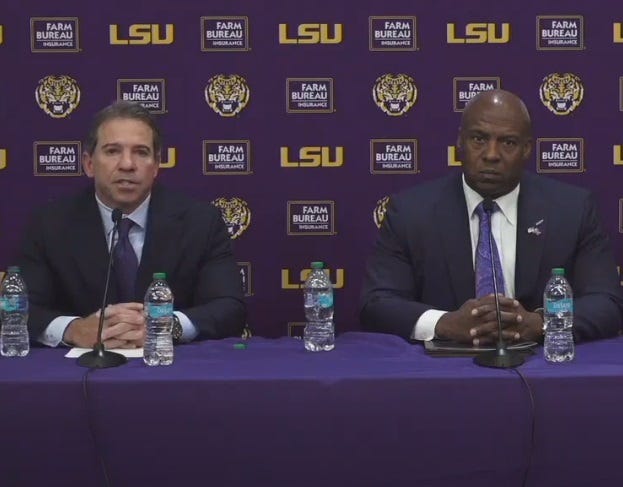 Team hiring next LSU football coach apparently not on same page with ...