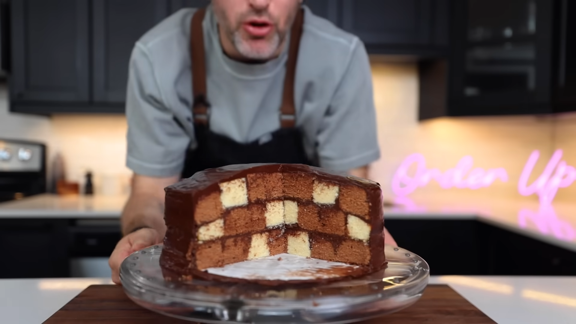 This checkerboard cake nearly broke me