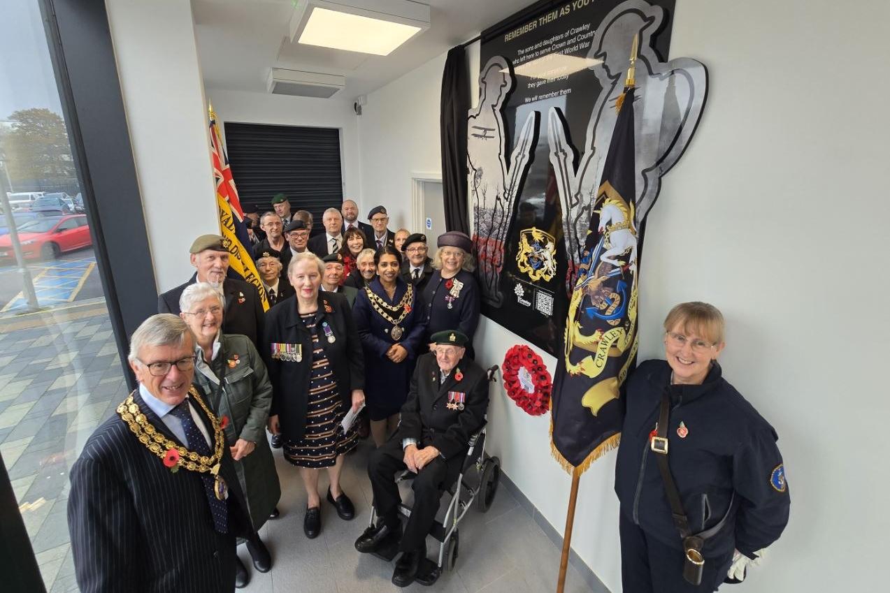 'Profoundly important' - New war memorial unveiled in Crawley station ...