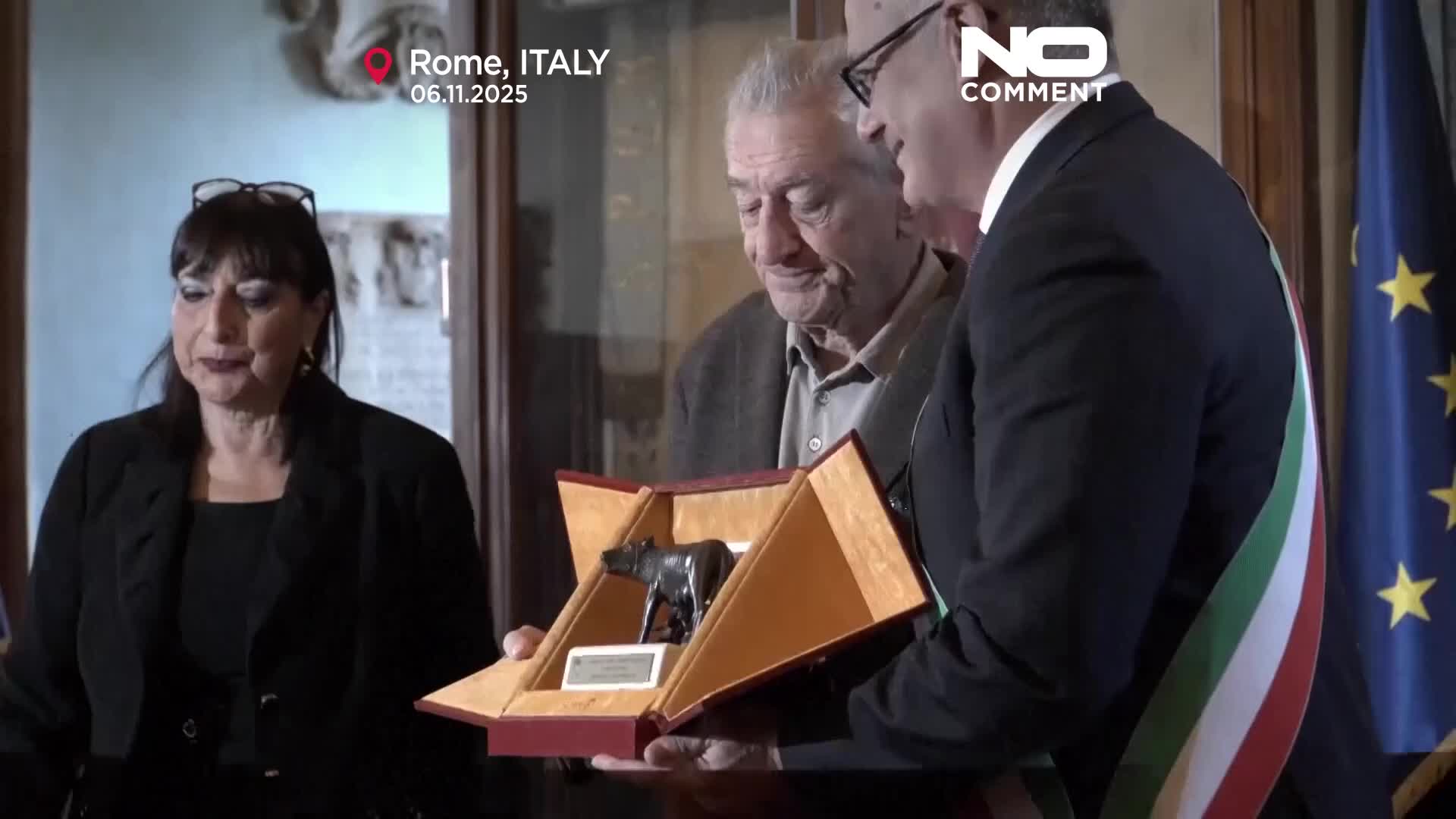 Robert De Niro honored in Rome with the Capitoline Wolf award