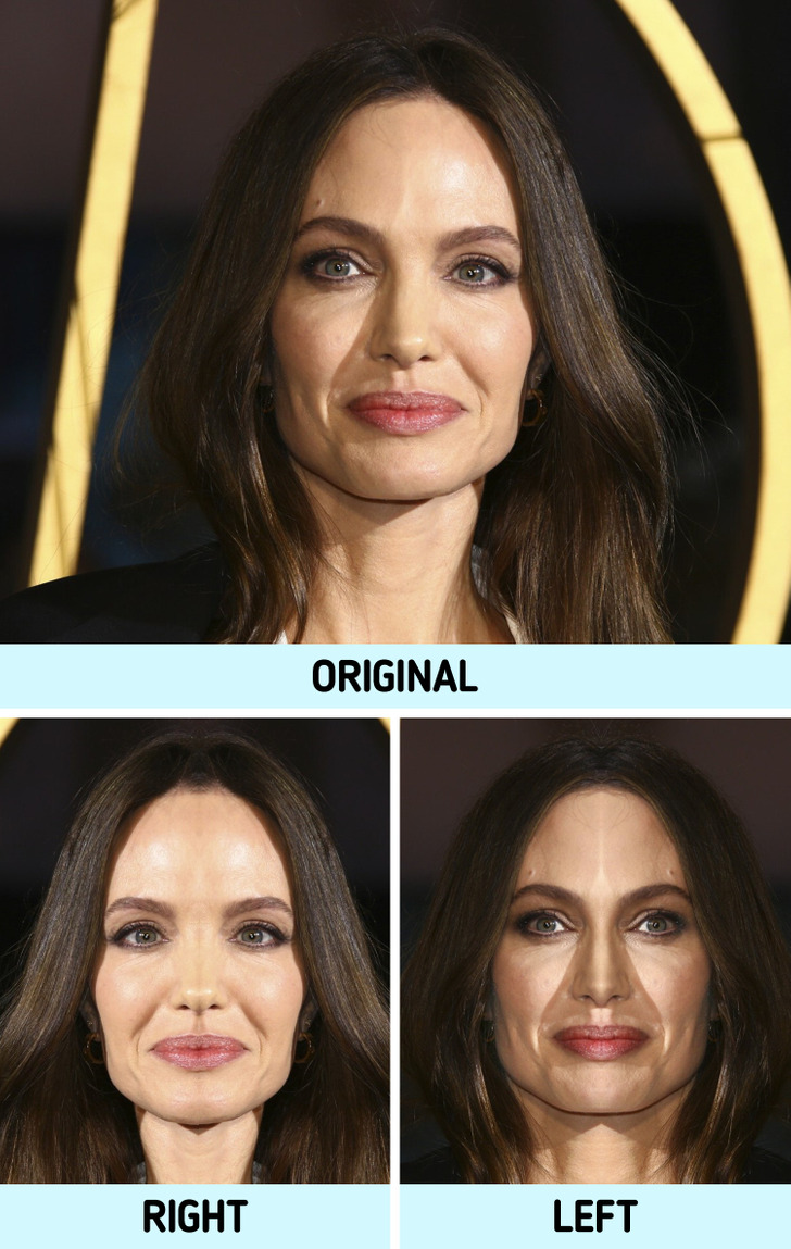 We mirrored 12 famous faces to create perfect symmetry, some results ...
