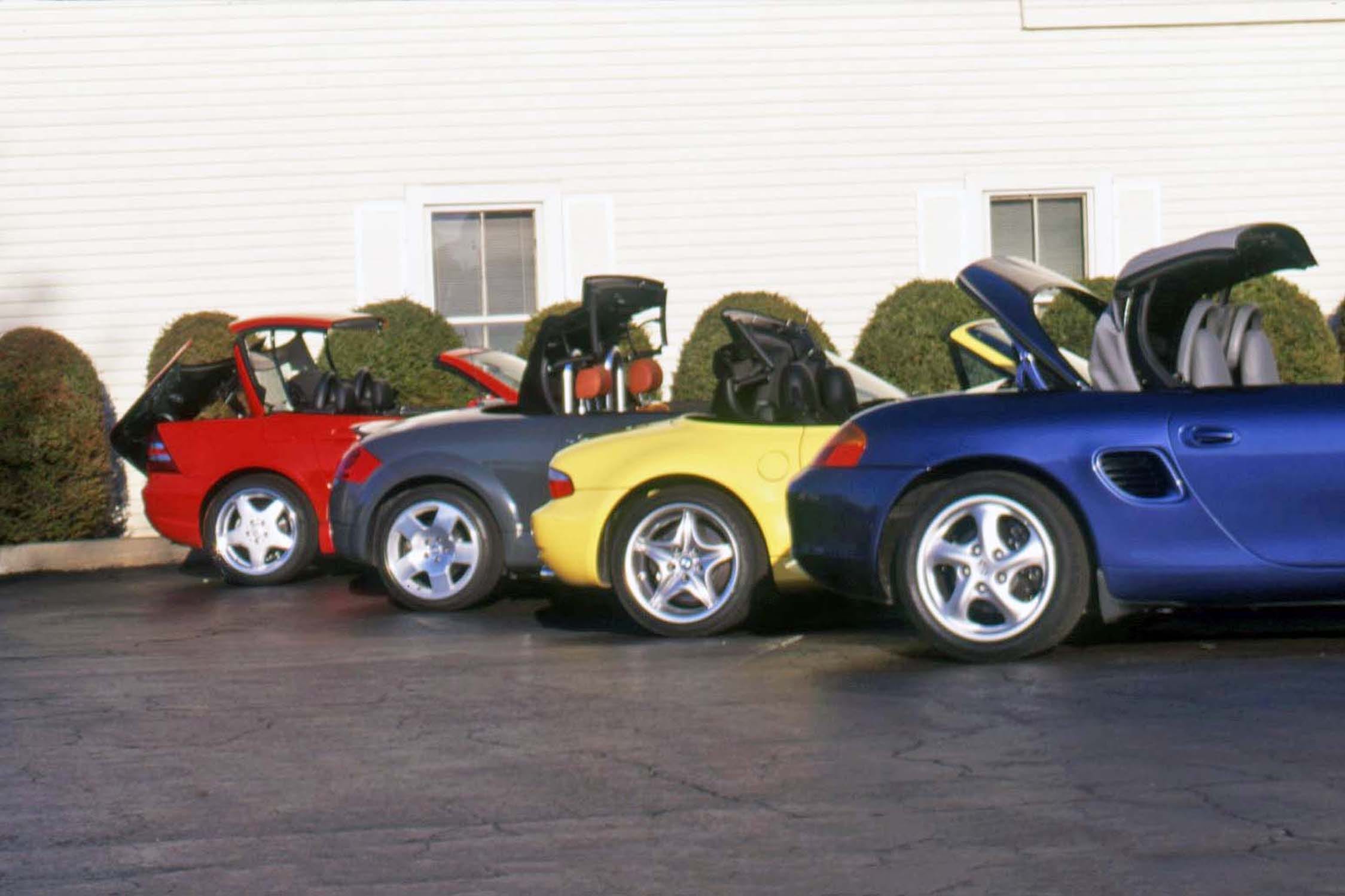 See Photos from the 2001 Porsche Boxster, Mercedes SLK, BMW M Roadster ...