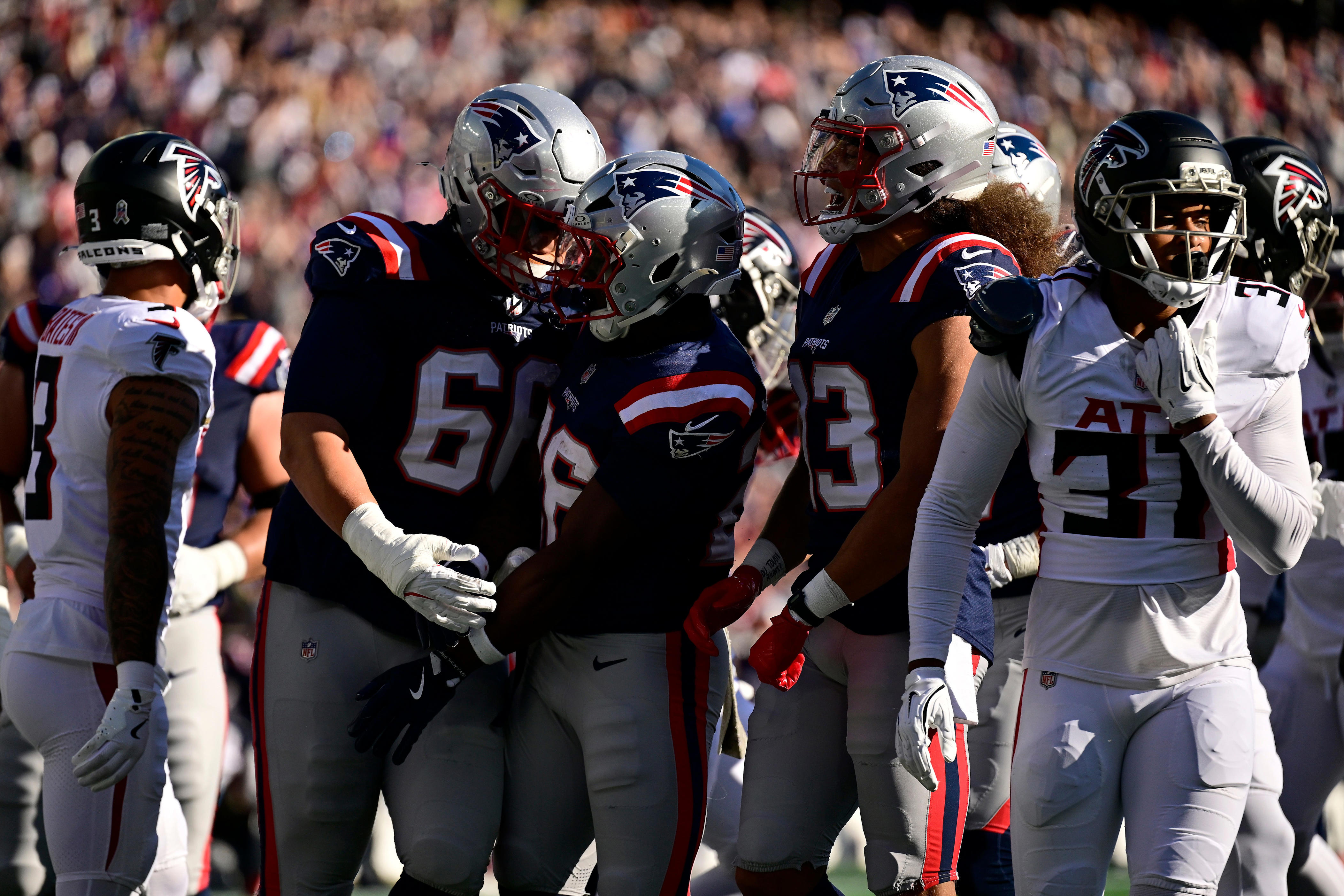 Patriots RB talks growing up homeless to scoring first NFL touchdown